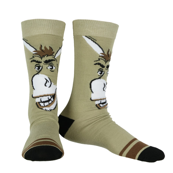 Dreamworks Shrek Socks Men's Character Face Designs 5-Pair Crew Socks ...