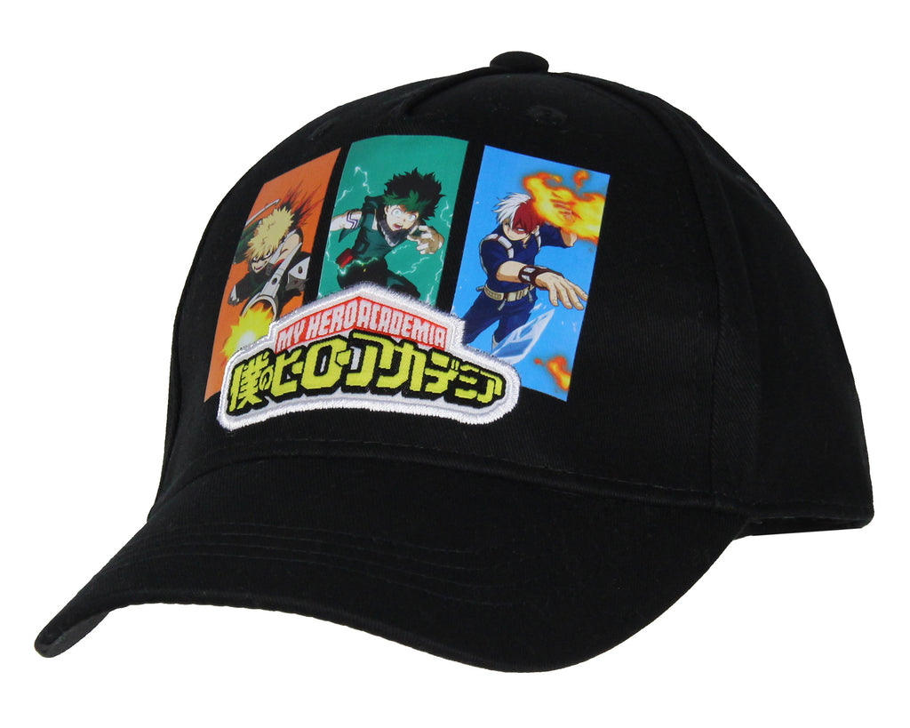 My Hero Academia Anime Boys Hat Deku Shoto Bakugo Panel Adustable Snap ...