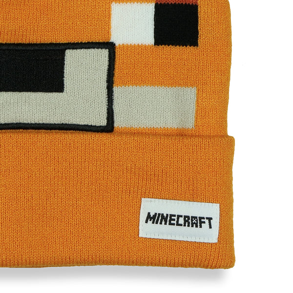 Minecraft Beanie Adult Big Face Fox Character 3D Ears Cuff Knit Hat Ca ...