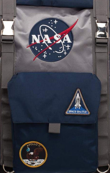 NASA Backpack Meatball Logo Roll Top Built Up Space Laptop Bag– Seven ...