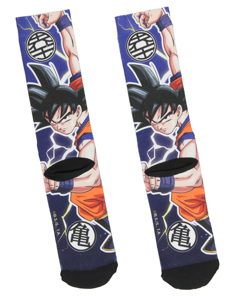 Dragon Ball Z Men's Goku Fighting Stance Design Sublimated Mid-Rise Cr ...