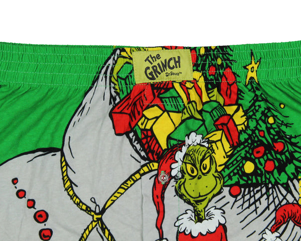 How The Grinch Stole Christmas Men's Holiday Boxer Shorts Collectible ...