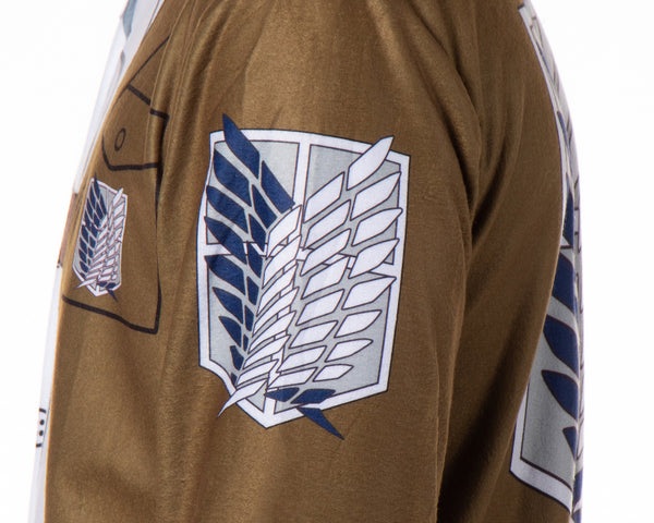 Attack on Titan Men's Eren Jaeger Scout Regiment Union Suit Costume ...